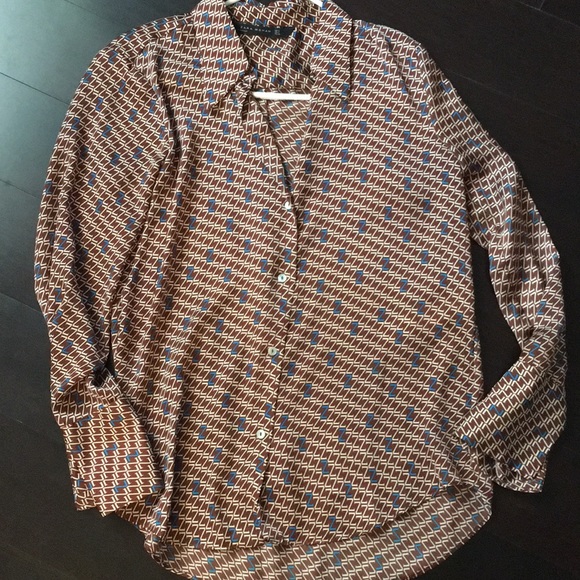 Zara | Tops | Zara Z Monogram Shirt | Poshmark